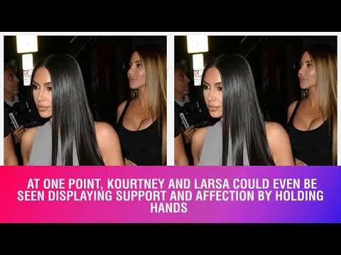Kim Kardashian Flaunts Curves & Booty In Silver Top & Leggings At Gala With Larsa