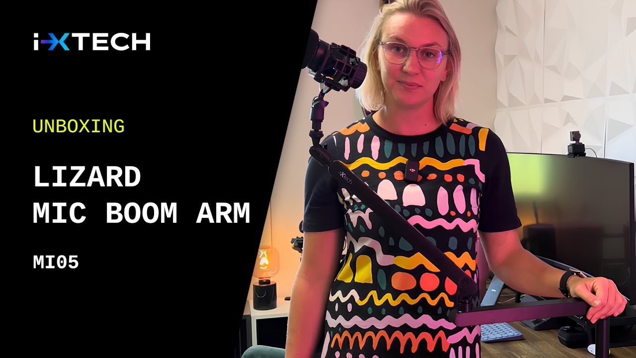 IXTECH Lizard Pro Low Profile Boom Arm Unboxing #gaming #dreamsetup #boomarm - YouTube
