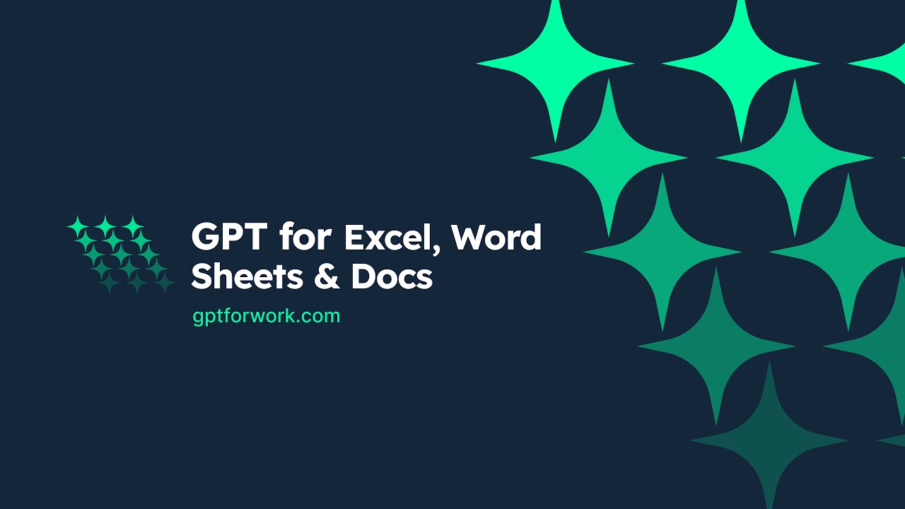 GPT for Work (GPT for Sheets, Docs, Excel, Word) Live Stream - YouTube