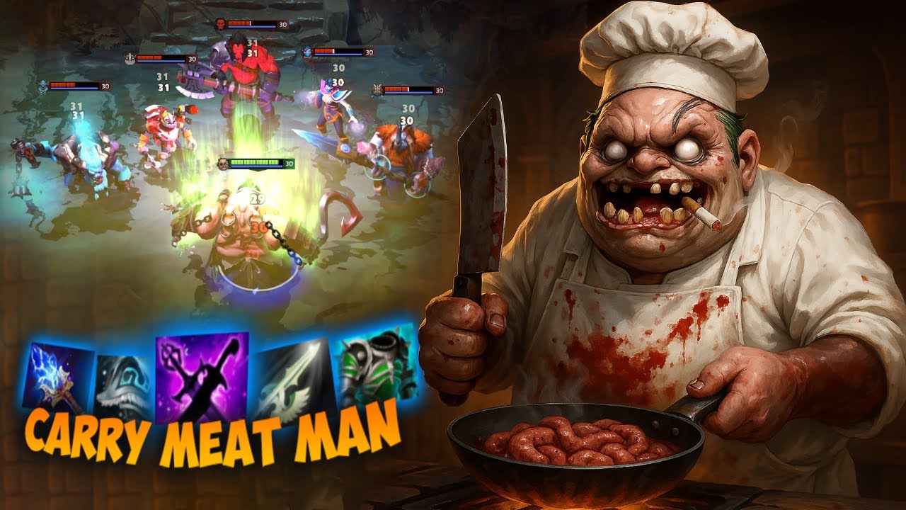 🔥 Pudge Cooking Show: Fresh Mid, Served Hot! 25 DESTRUCTION! | Dota2 ...