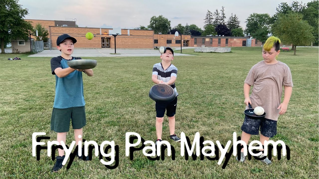 Frying Pan Mayhem | The things we do for fun | Hanging with my Brothers ...