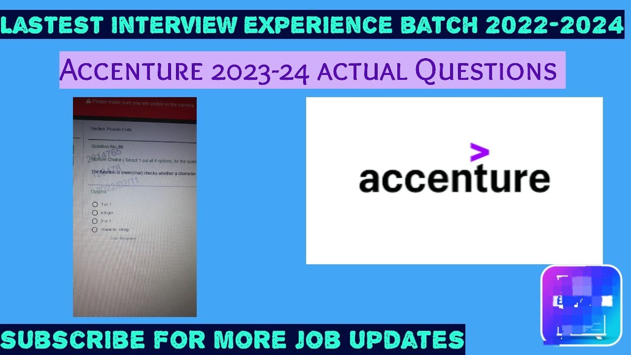Accenture 2023-24 Actual Questions | Accenture Complete Paper Solution ...