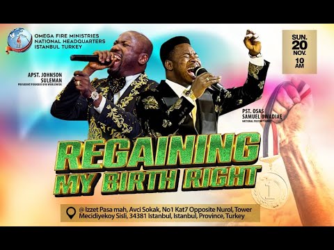 REGAINING MY BIRTH RIGHT || SUNDAY LIVE SERVICE || PASTOR SAMUEL ...