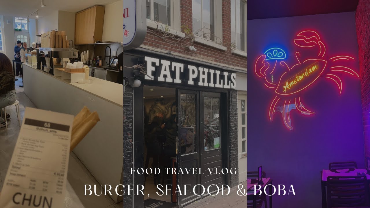 Amsterdam Food Vlog ⛐ Fat Phills Burger, CHUN Matcha & Sandwich ...