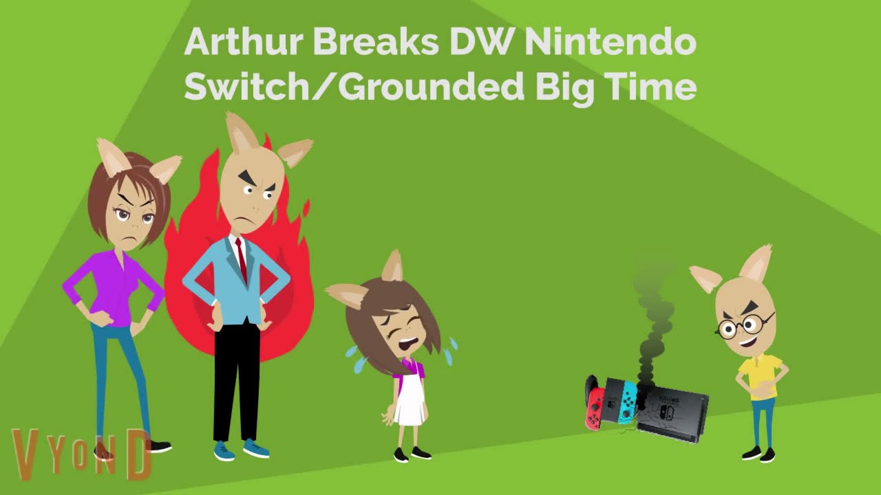 Arthur Breaks DW Nintendo Switch/Grounded Big Time - YouTube