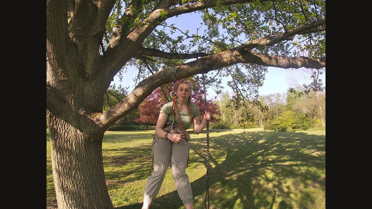 Vertikaal klimtouw afbreken dubbel touw Climb Only - YouTube