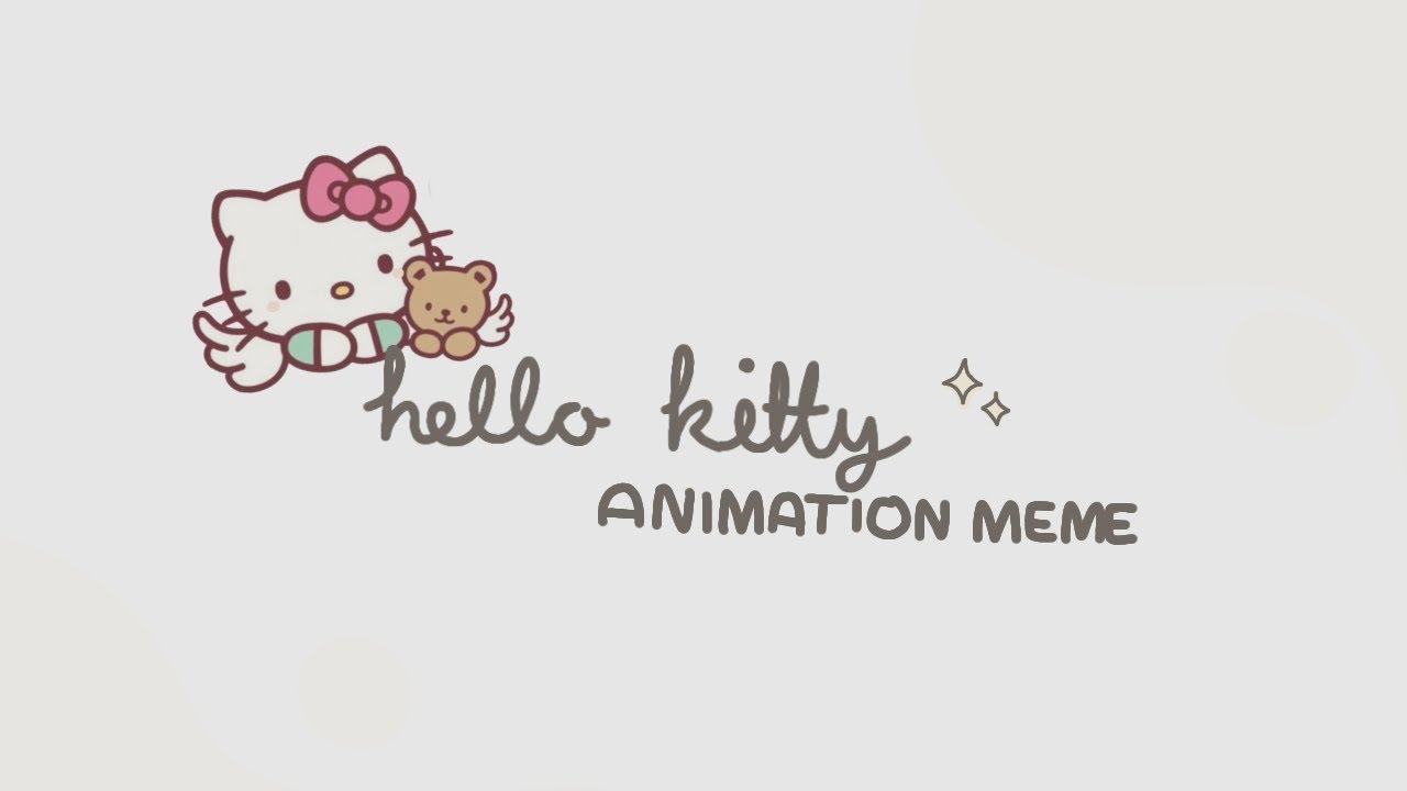 hello kitty animation meme [] my roblox character - YouTube