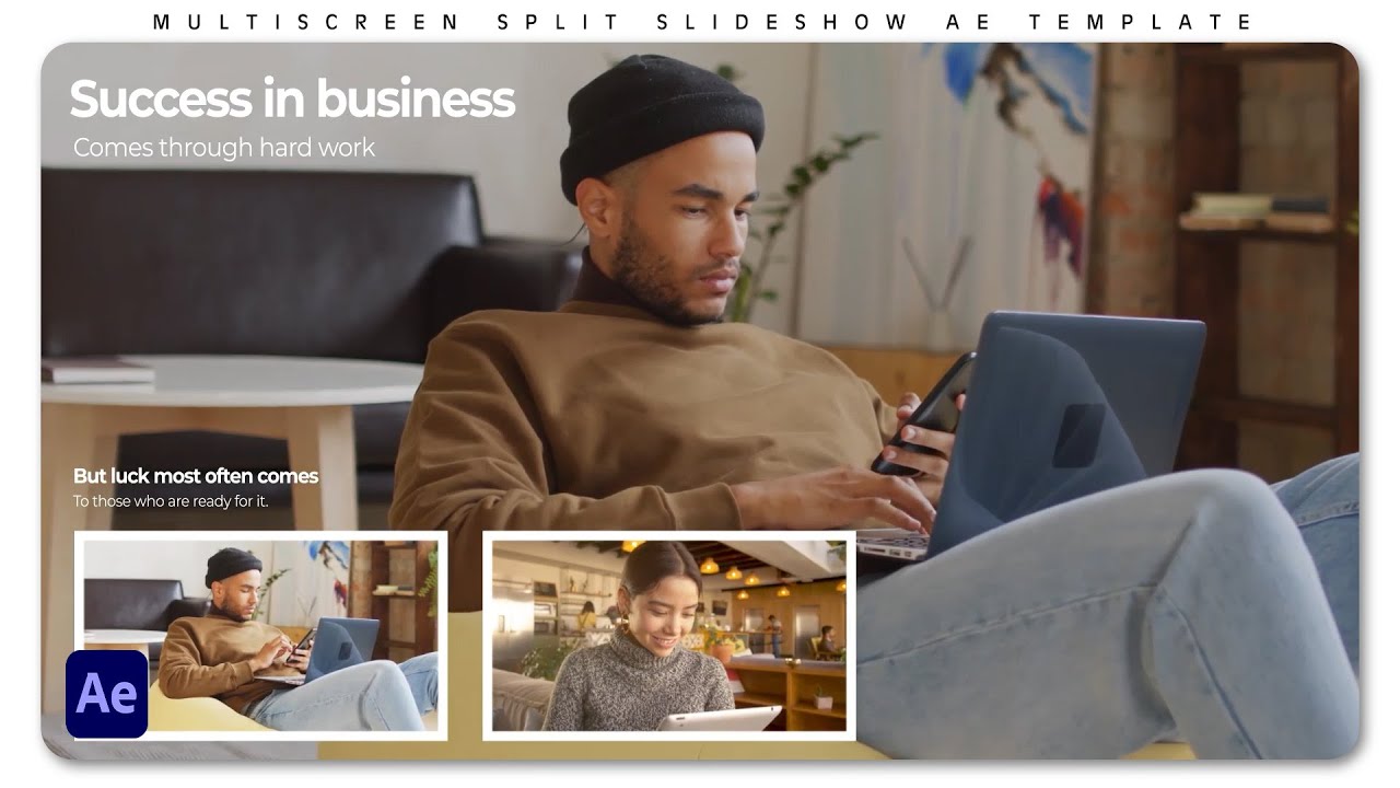 Multiscreen Split Slideshow After Effects Template | Free Download ...