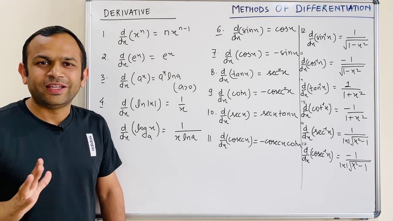 Method of Differentiation | Lecture 2 | Derivative of Standard Function ...