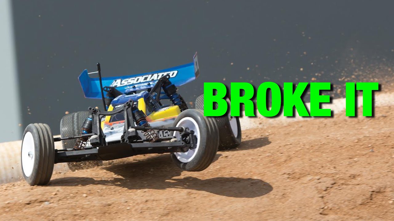 Driving & BREAKING my Team Associated RC10 B4.1 Buggy 😩😭 - YouTube