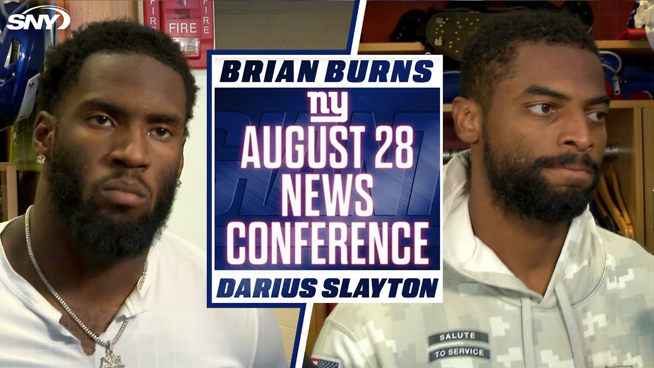 Brian Burns and Darius Slayton on being named Giants' captain - YouTube