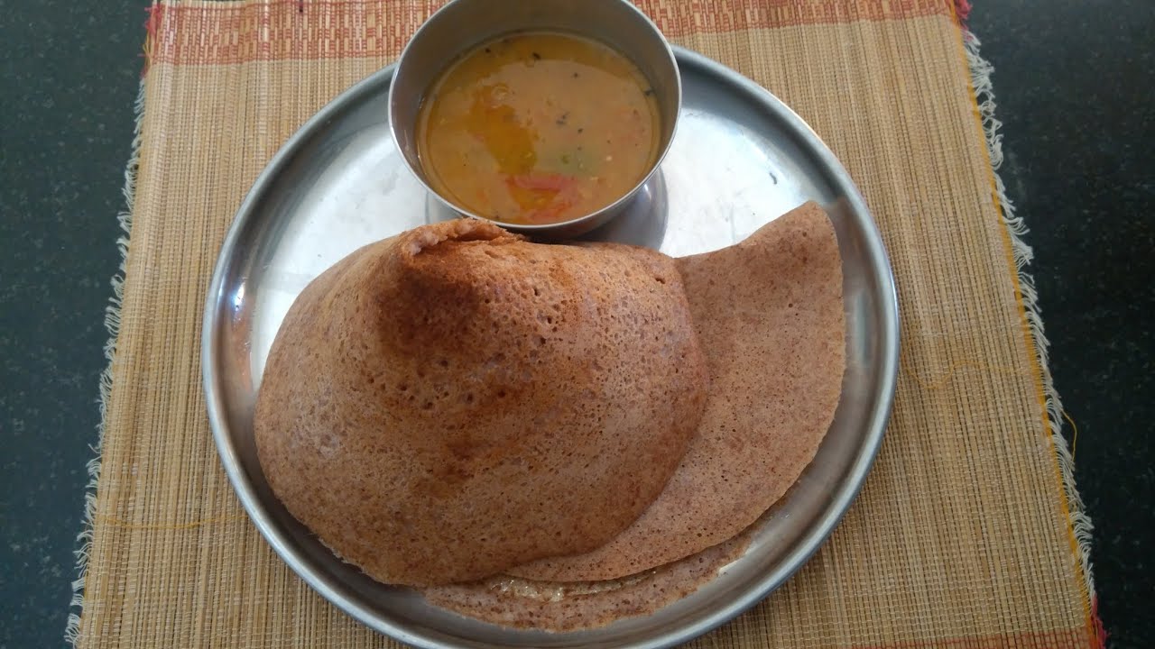 How to make healthy red rice crispy dosai/red rice crispy dosa - YouTube