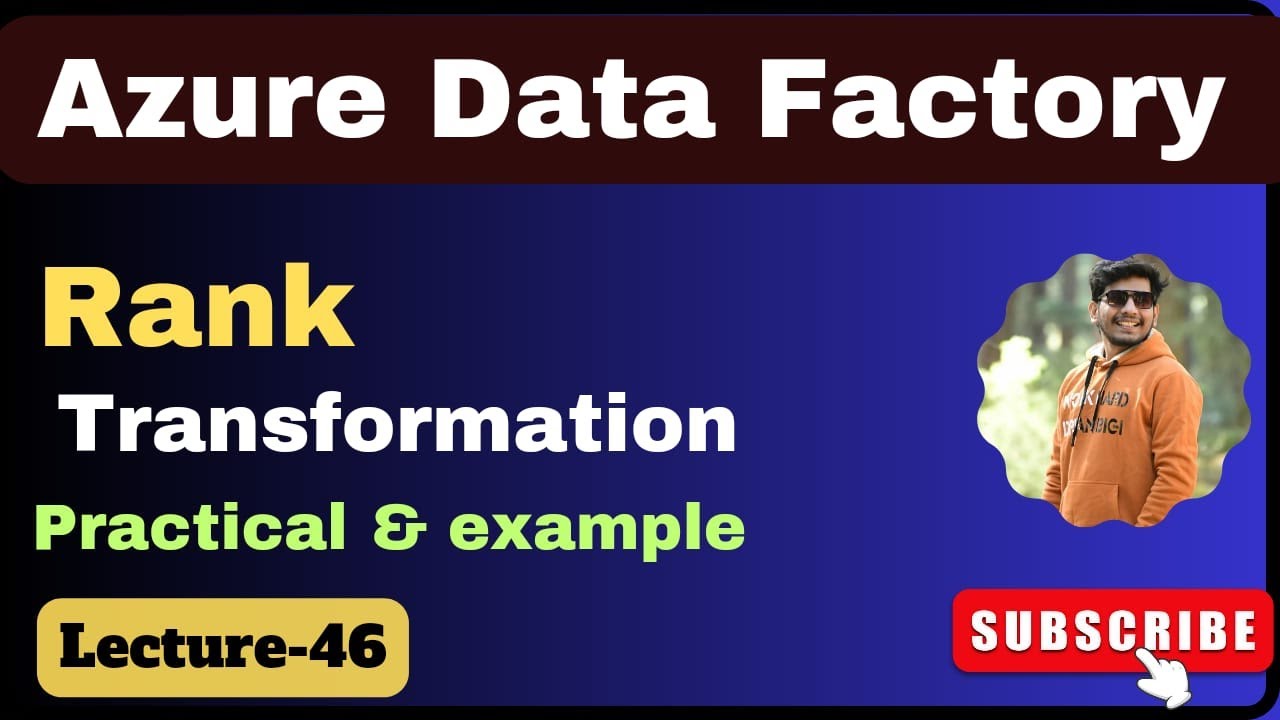 46 Rank transformation in azure data factory | azure data factory - YouTube