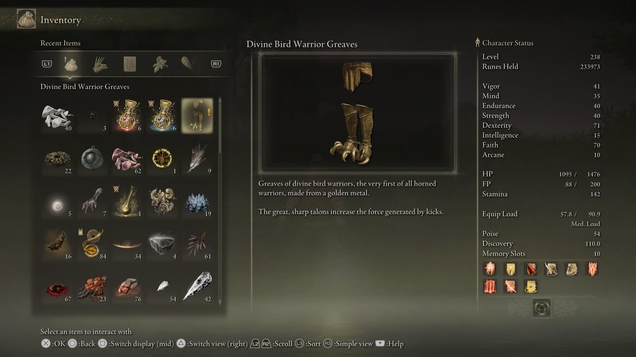 Divine Bird Warrior Greaves - YouTube