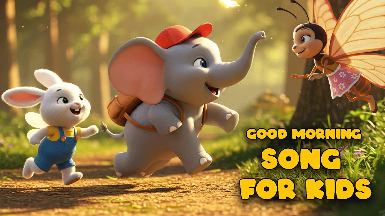 Good Morning Song for Kids ☀️ | 3D Animated Animal Rhyme | English ...