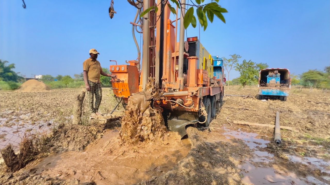 Borewell Drilling - 20 Hp water journey 147 Feet Deep Boring | Coconut ...