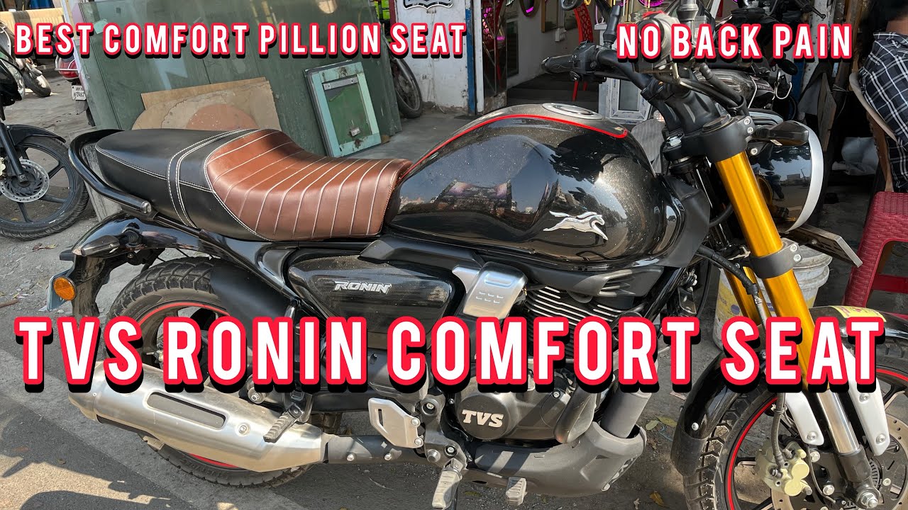 TVS Ronin Comfort seat modification . Best pillon seat for TVS RONIN ...