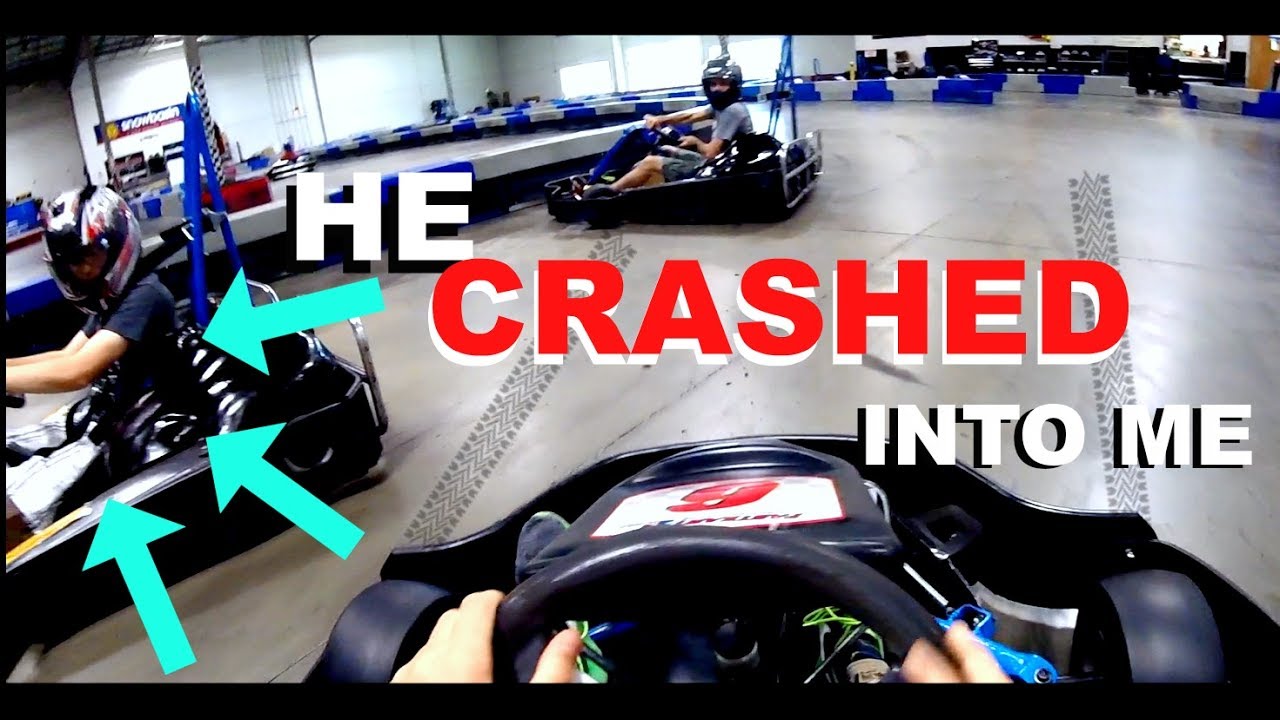 GO KART RACING **I GOT IN A CRASH!!!!!** - YouTube