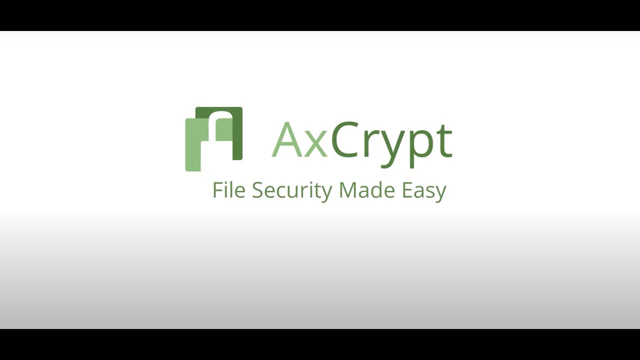 AxCrypt - How to Install and Set up your AxCrypt ID - YouTube
