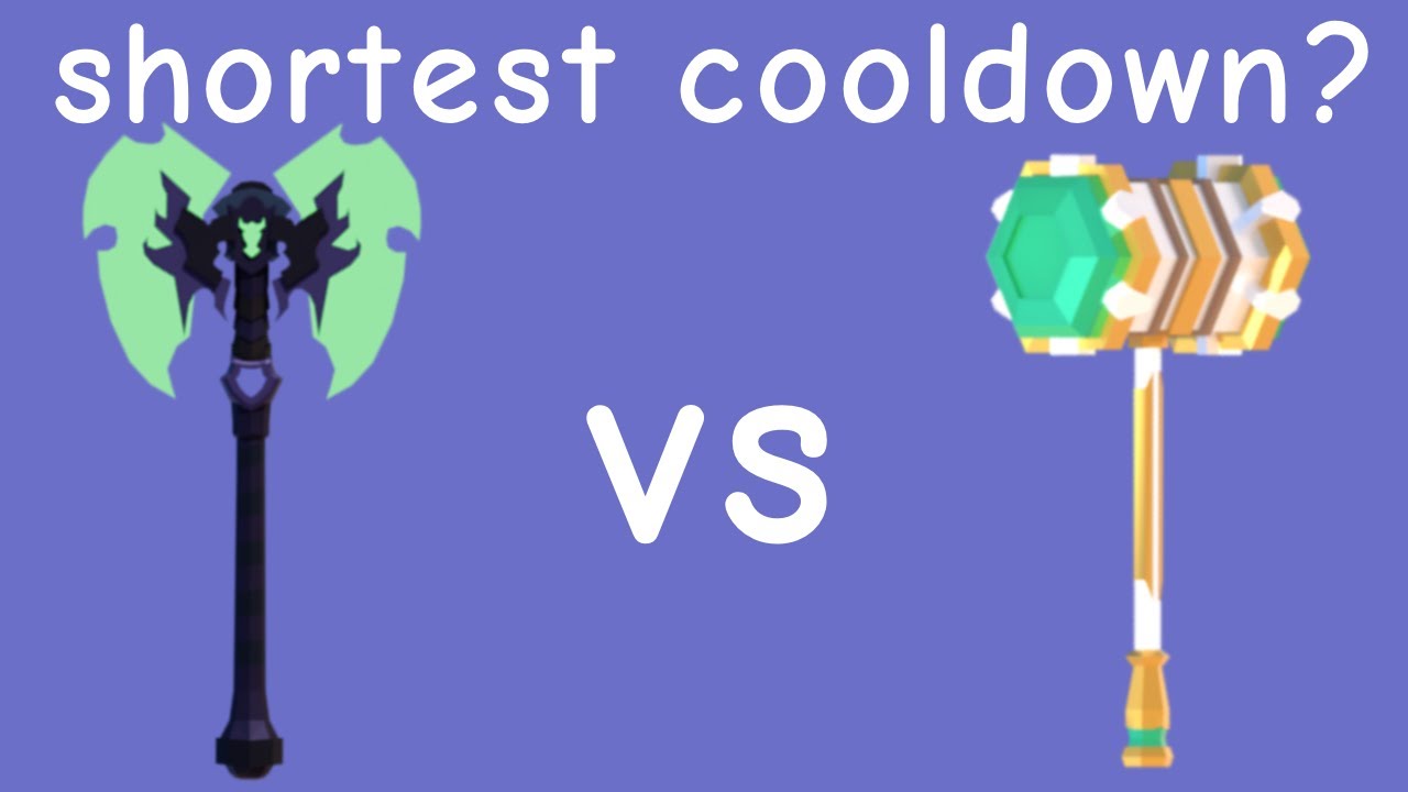 which has the shortest cooldown? void axe vs jade hammer - YouTube