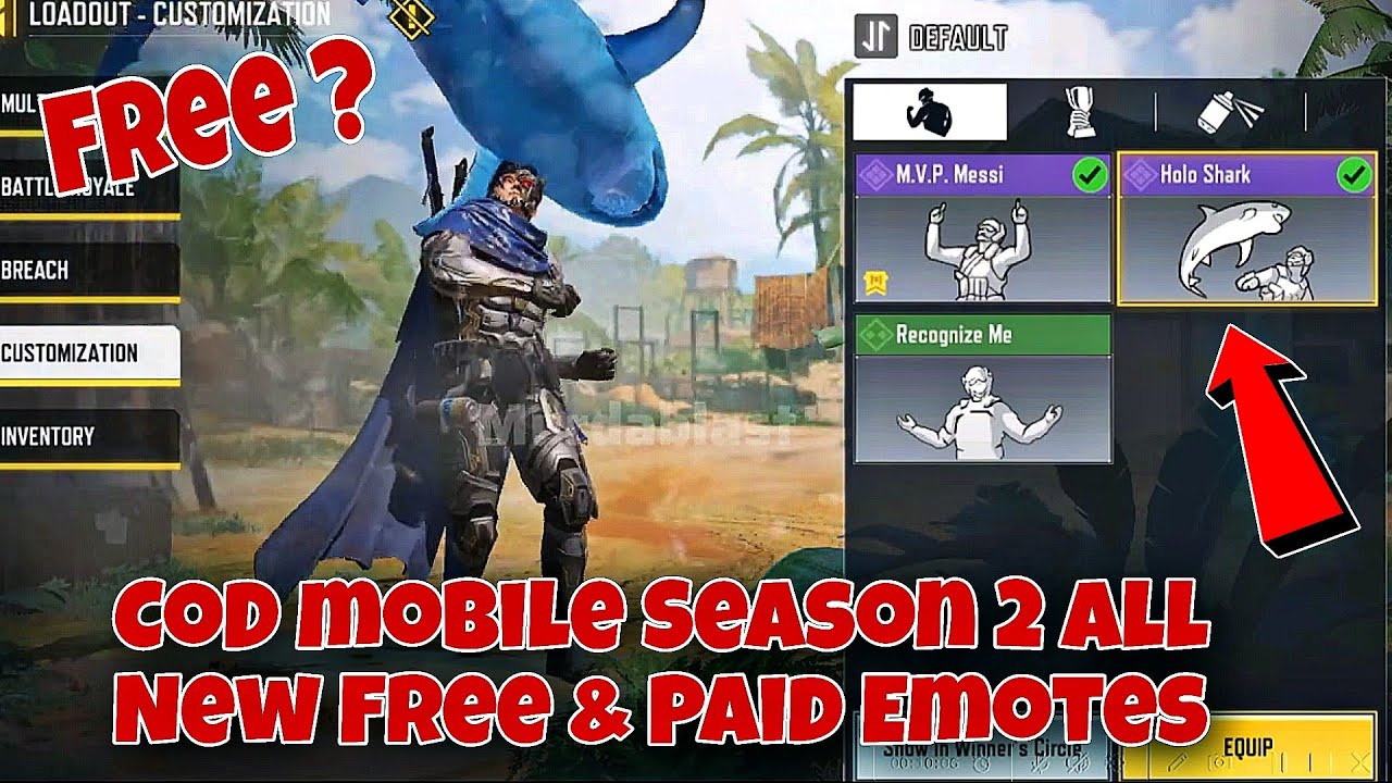 cod mobile season 2 free & paid emote leaks 2024 | how to get free ...