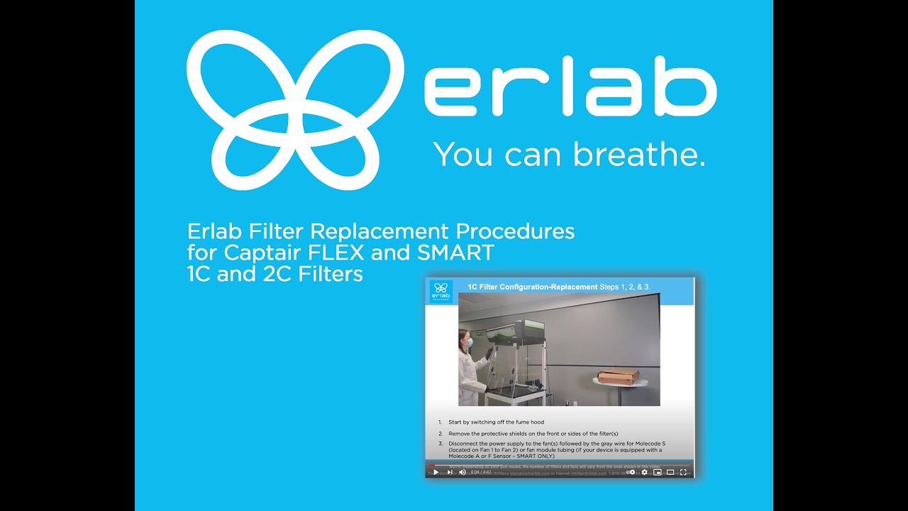 Erlab 1Cand2C Filter change process 2021 - YouTube