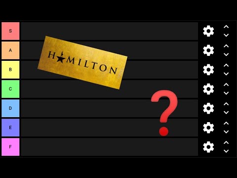 Hamilton Songs Tier List! - YouTube
