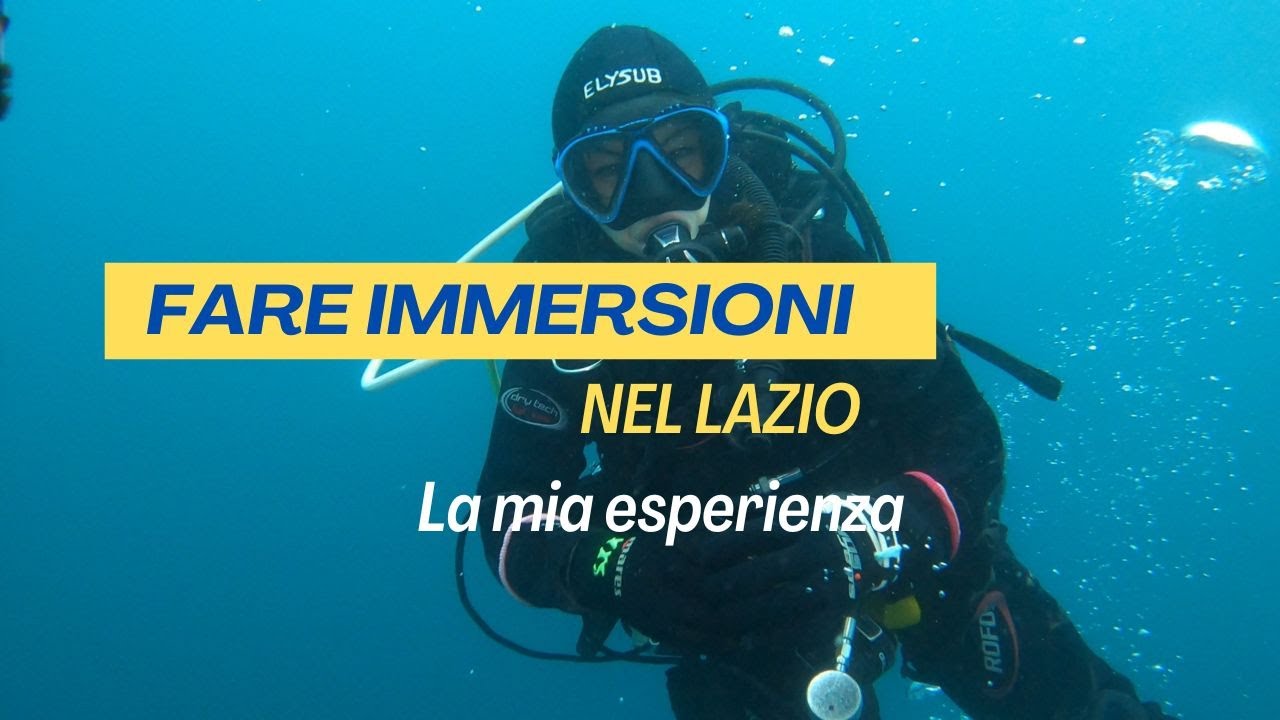 FARE IMMERSIONI NEL LAZIO. L'esperienza di un istruttore subacqueo lady ...