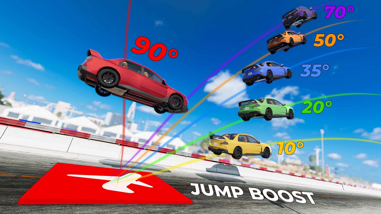 Turbo Jump Acceleration Car Launch - Beamng drive - YouTube