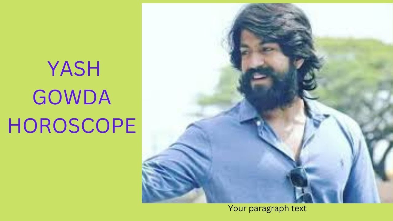 YASH GOWDA HOROSOPE ANALYSIS - YouTube