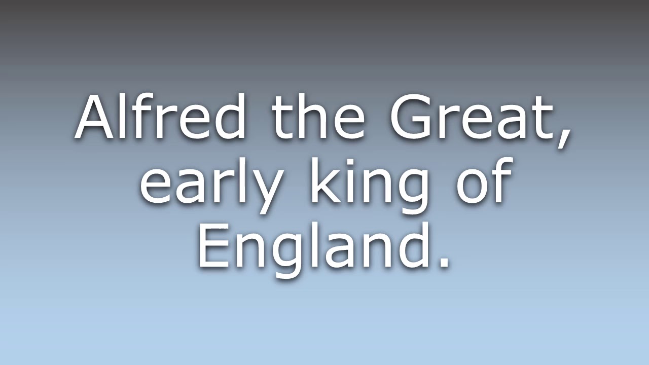 What does Alfred mean? - YouTube