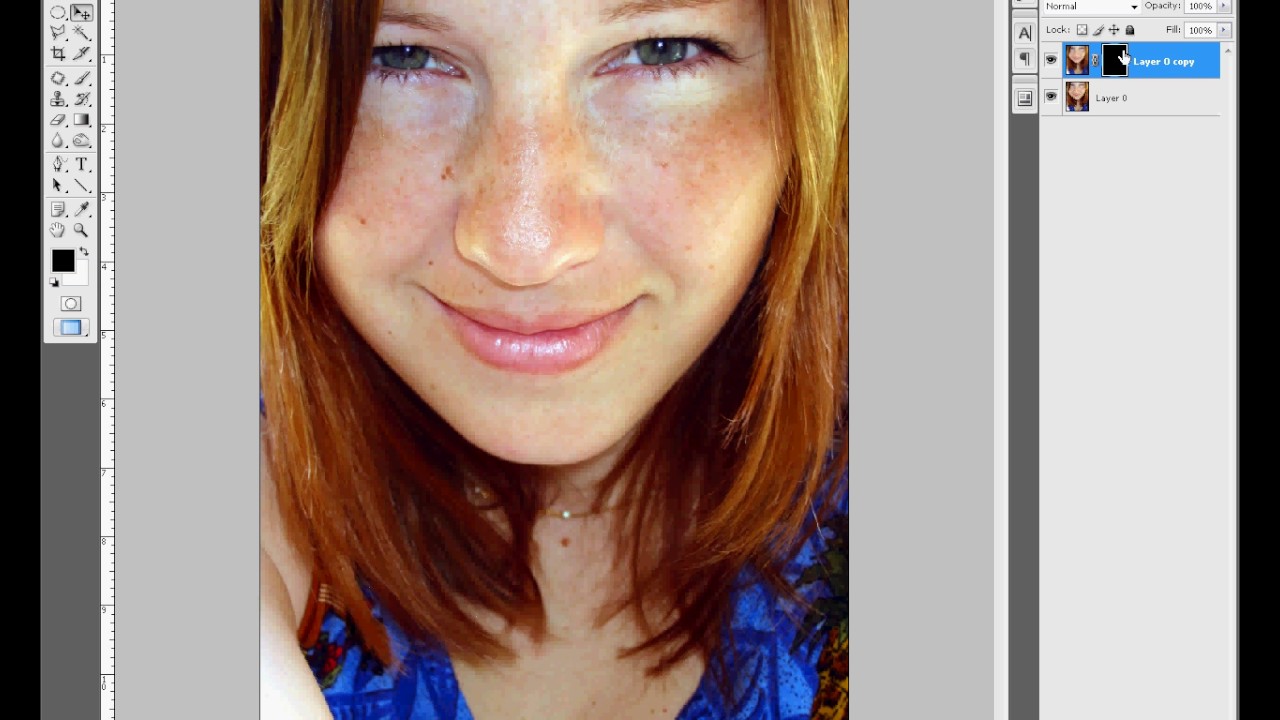 Photoshop Tutorial Clear Face - YouTube