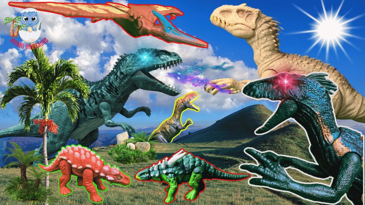 Ekrixinatosaurus Eat Monolophosaurus | With Mattel Dinosaur : Baryonyx ...
