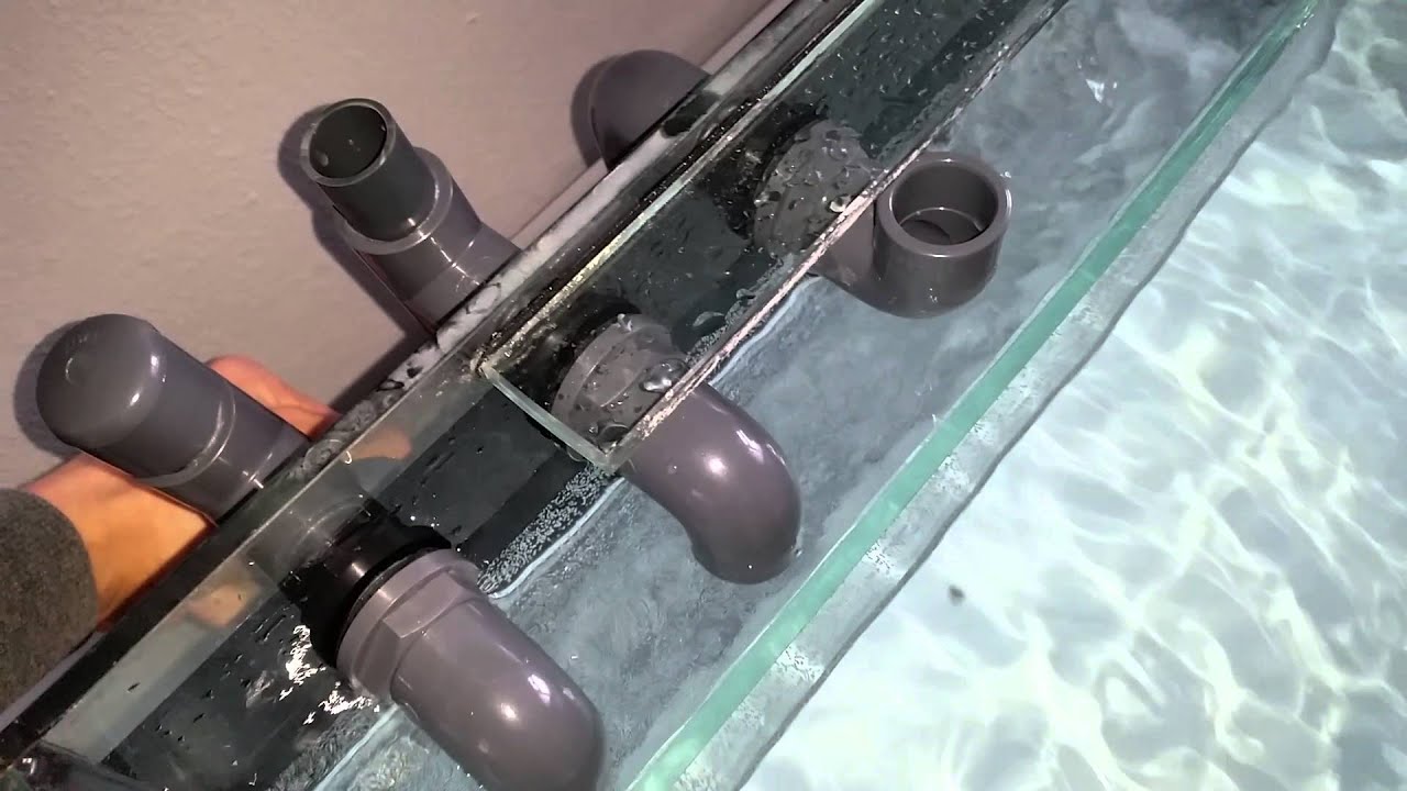 Bean animal overflow on my 200 litre marine converted tank - YouTube