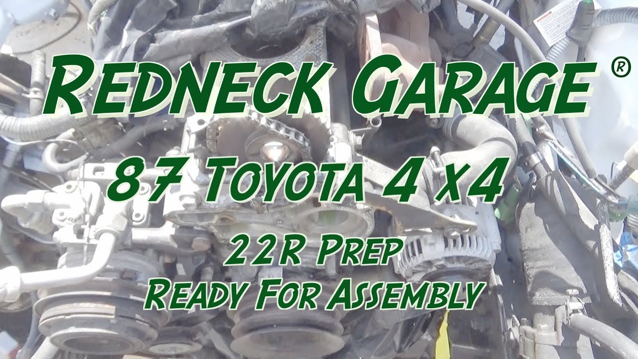 Toyota 22R Prep and Head Gasket Assembly- Oil Pan Access - YouTube