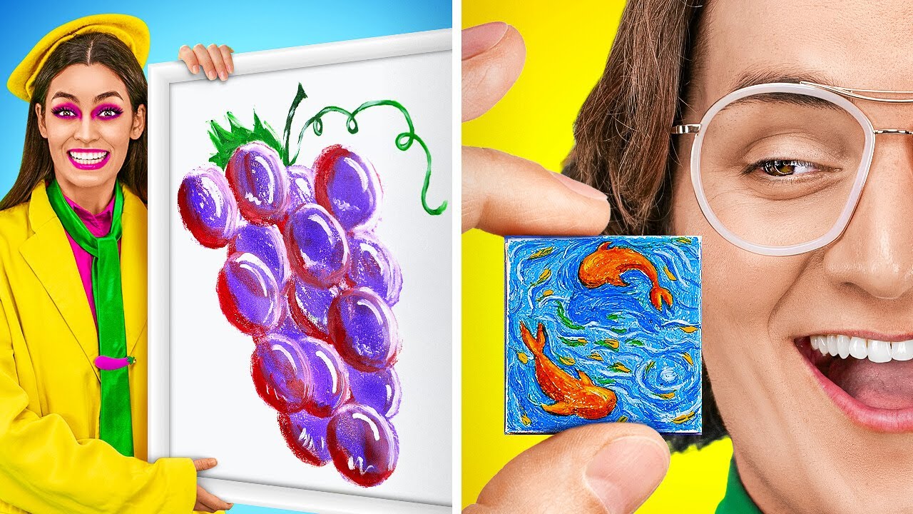 GROß vs. WINZIG MEISTERWERK-CHALLENGE 🌟 Epische 3D-Stift-Hacks & Coole ...