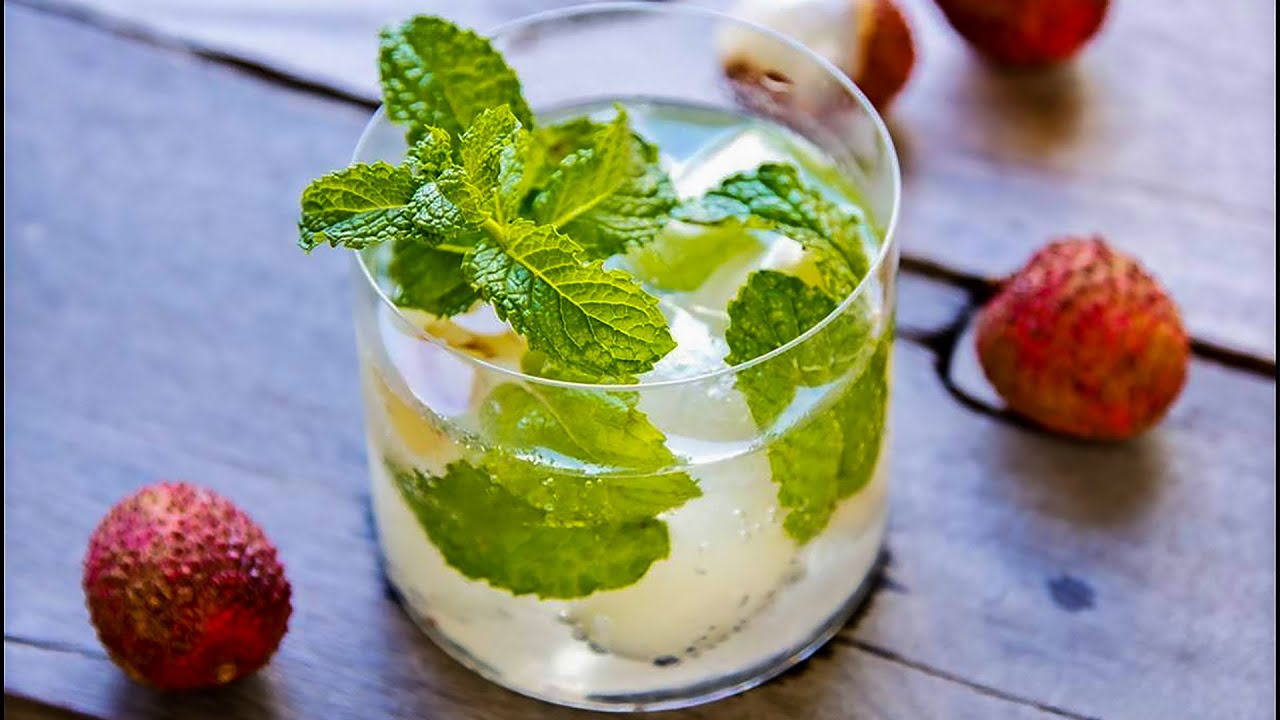 How To Make Fresh Lychee Soda - YouTube