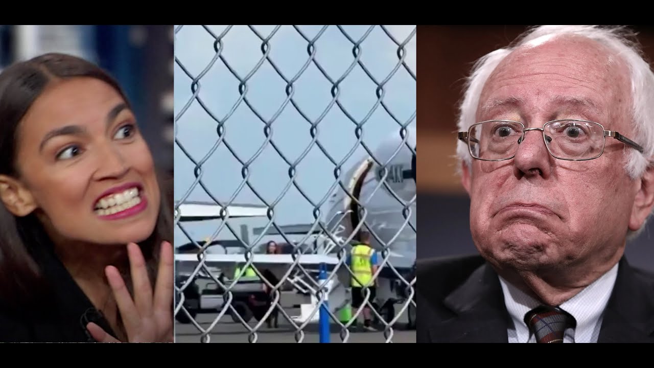 Bernie And AOC Flying Around On Private Jets On Earth Day To Fight The ...