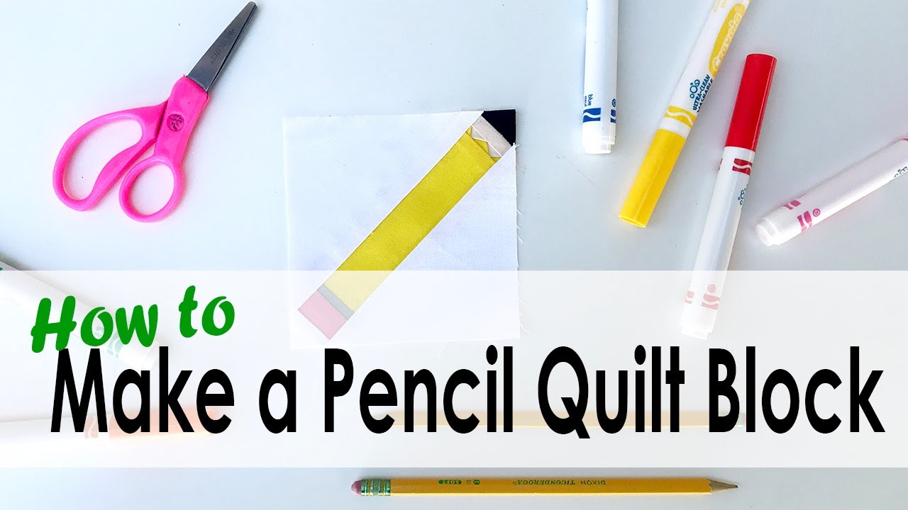 How to Make a Pencil Quilt Block - YouTube