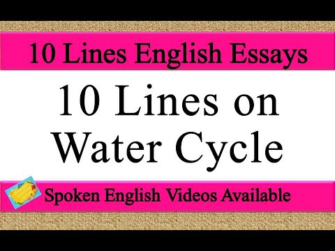 10 Lines on water cycle in english | water cycle 10 lines essay few ...