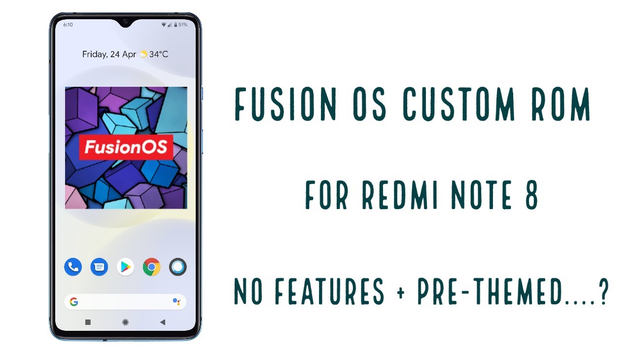 Fusion OS Custom ROM for Redmi Note 8....| No features + Pre-themed ...