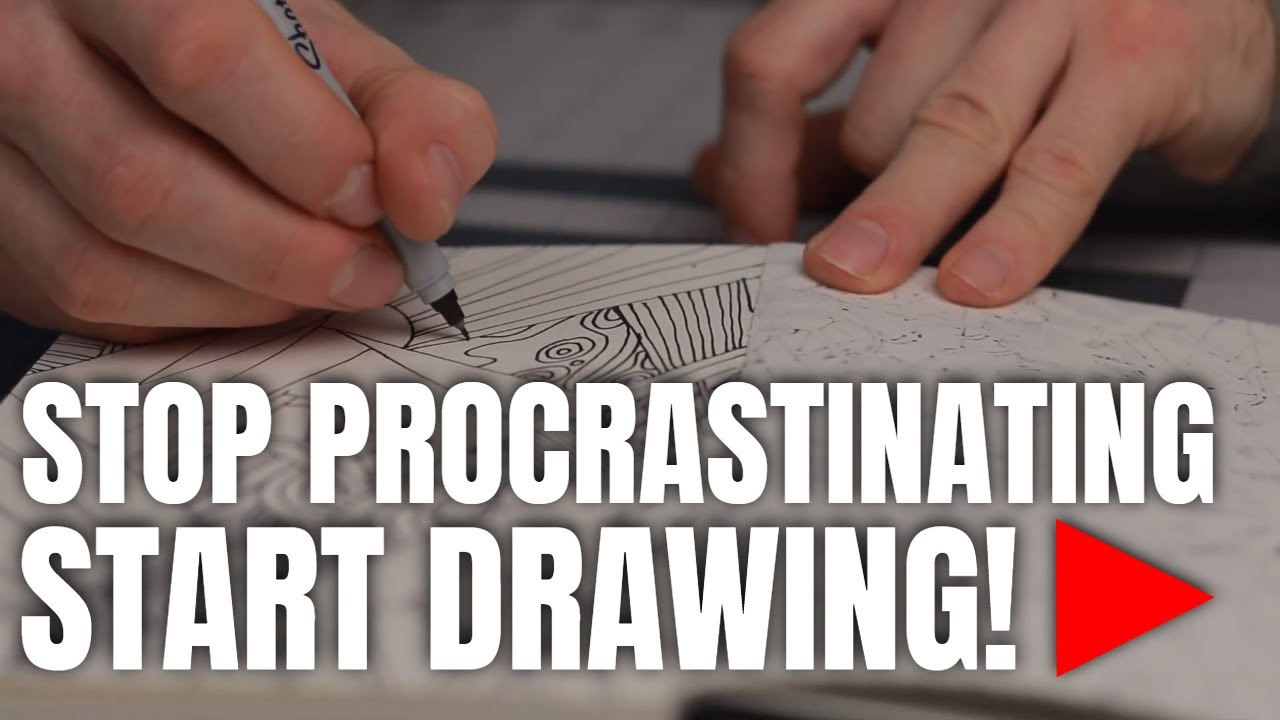 Drawing In Pentalic Sketchbook (Talking about Procrastination) - YouTube