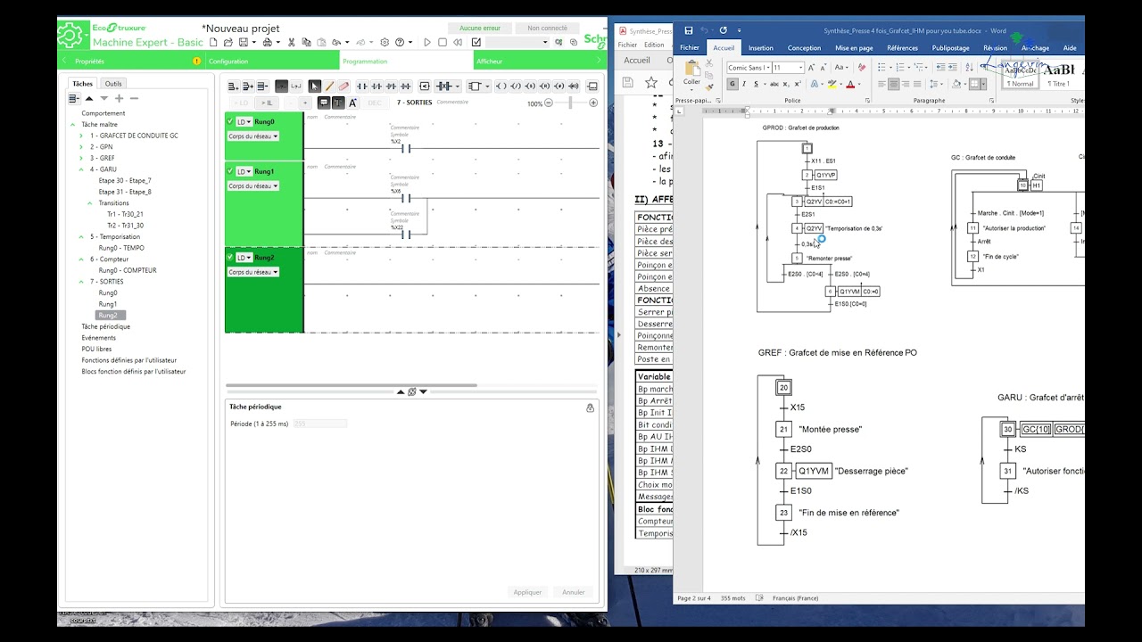 006 Programmation des sorties (Tutoriel Machine Expert Basic) - YouTube