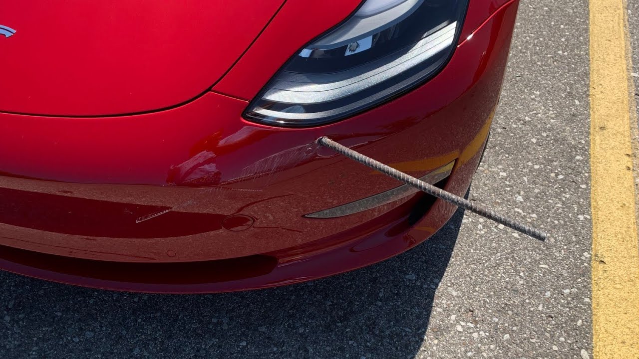 TESLA FREAK ACCIDENT CAUGHT ON CAMERA - YouTube