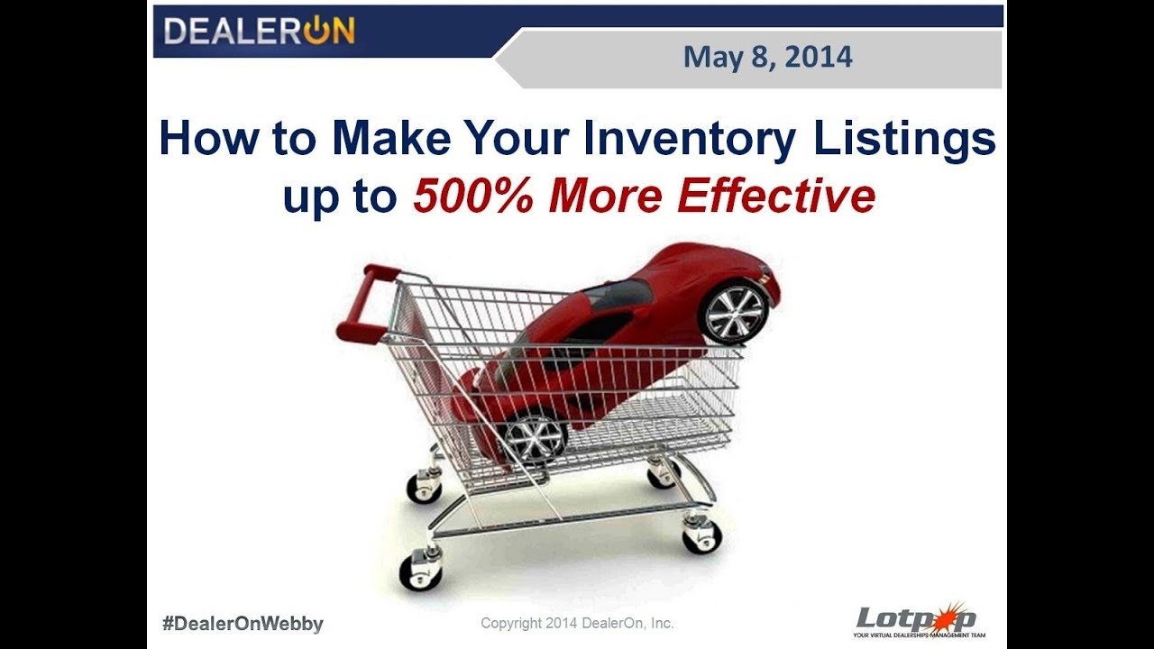 How to Make Your Inventory Listings up to 500% More Effective - YouTube