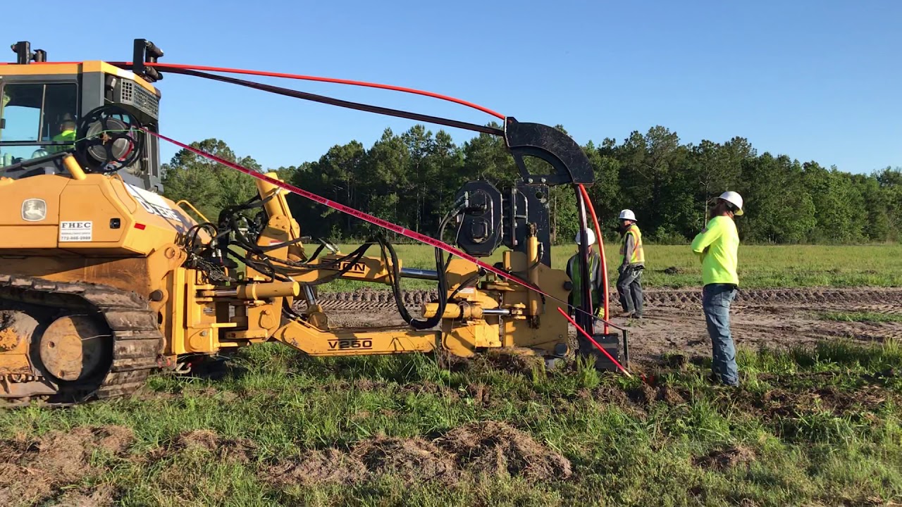 Solar Cable plowing by FHEC Stuart, Florida Video by Brad Tanzer - YouTube
