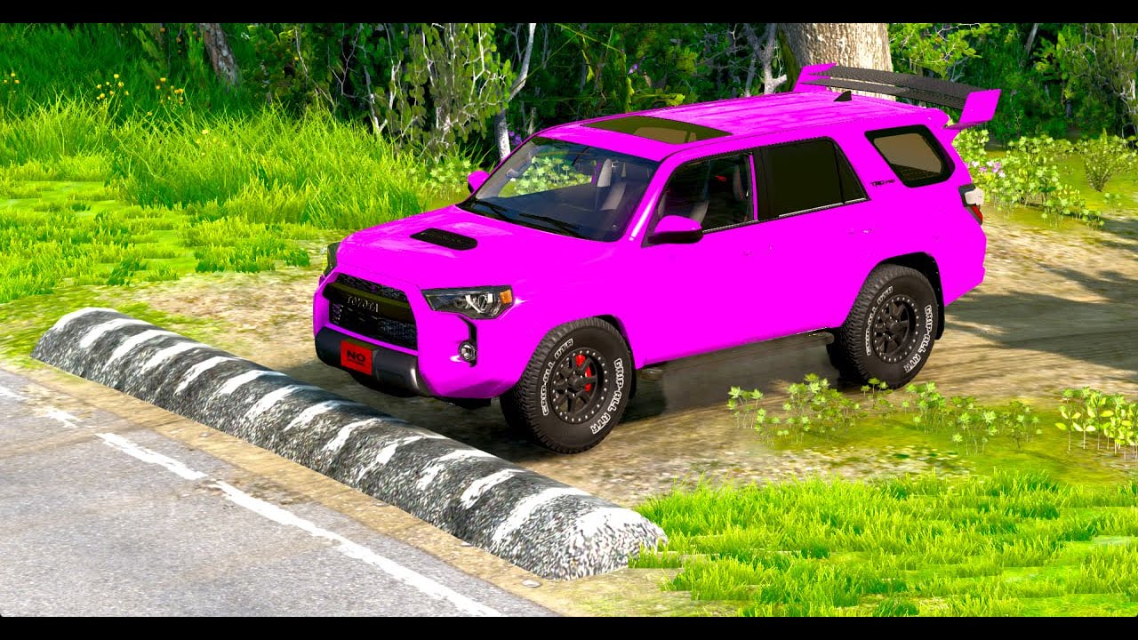 Massive Speed Bumps vs Cars #073 – BeamNG Jorge Games - YouTube