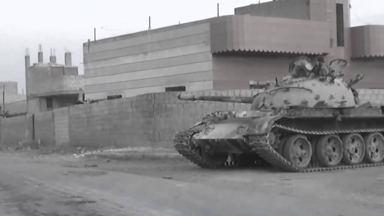 Rebel T-55 Targets Syrian Army Positions - YouTube