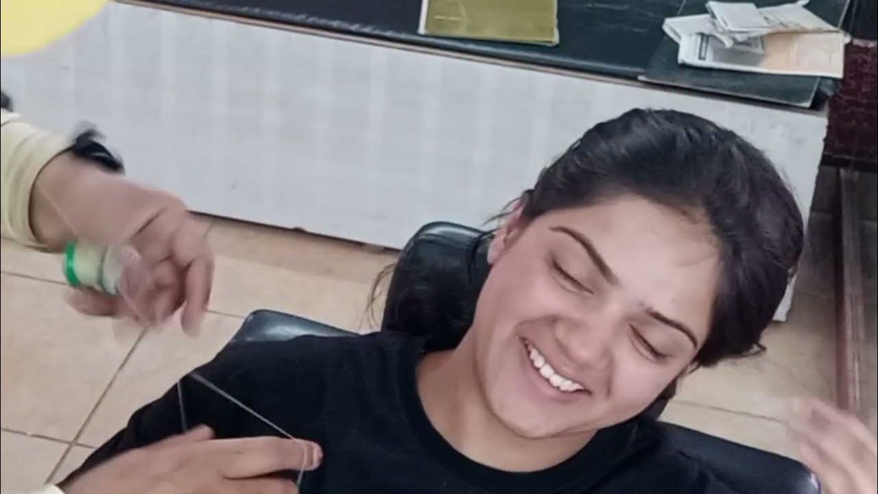 Full face threading tutorial painful threading tutorial for beginners ...