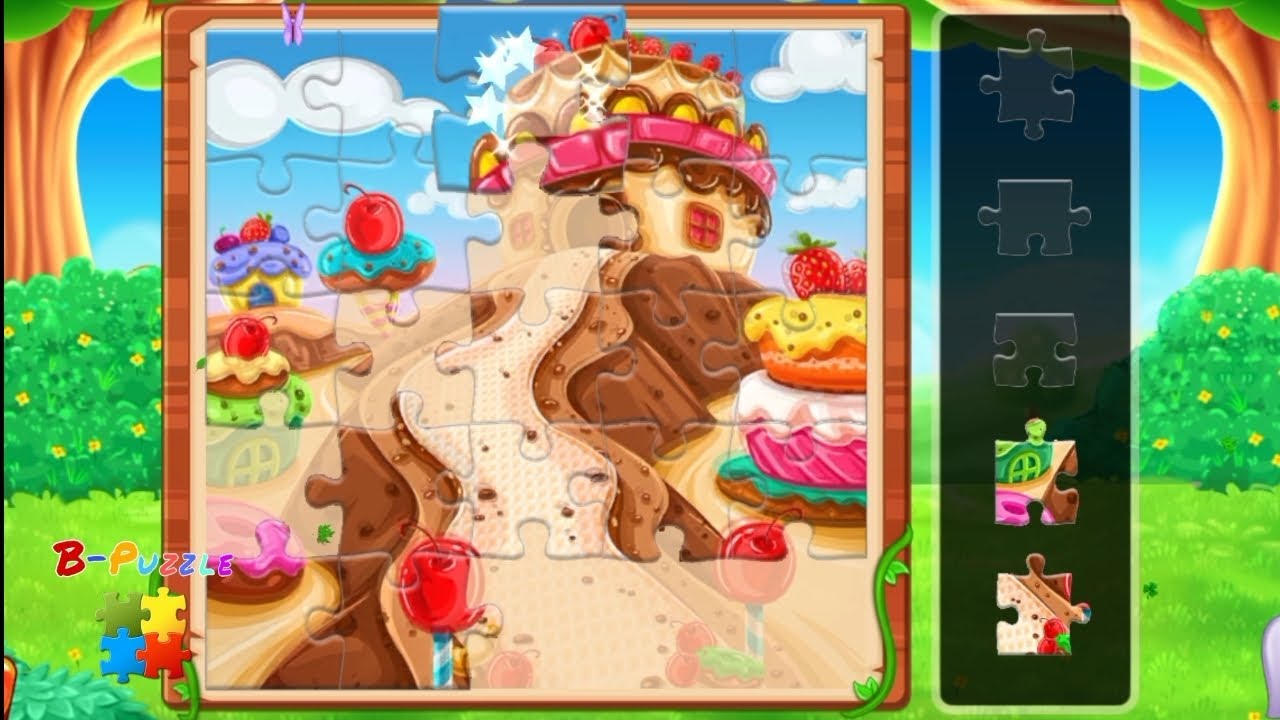 Puzzle house chocolate & playground - YouTube